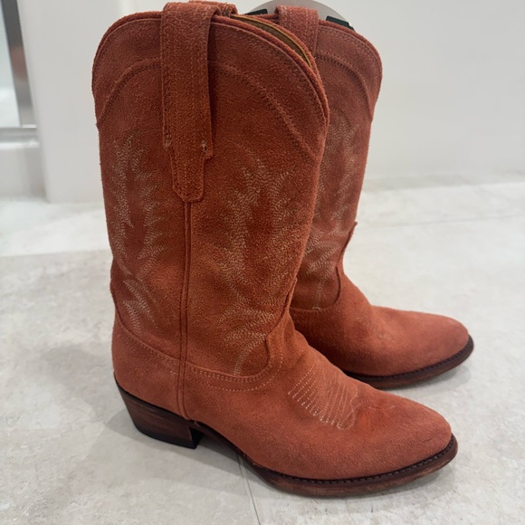 Tecovas | Shoes | Tecovas Josie Pink Suede Cowboy Boots | Poshmark